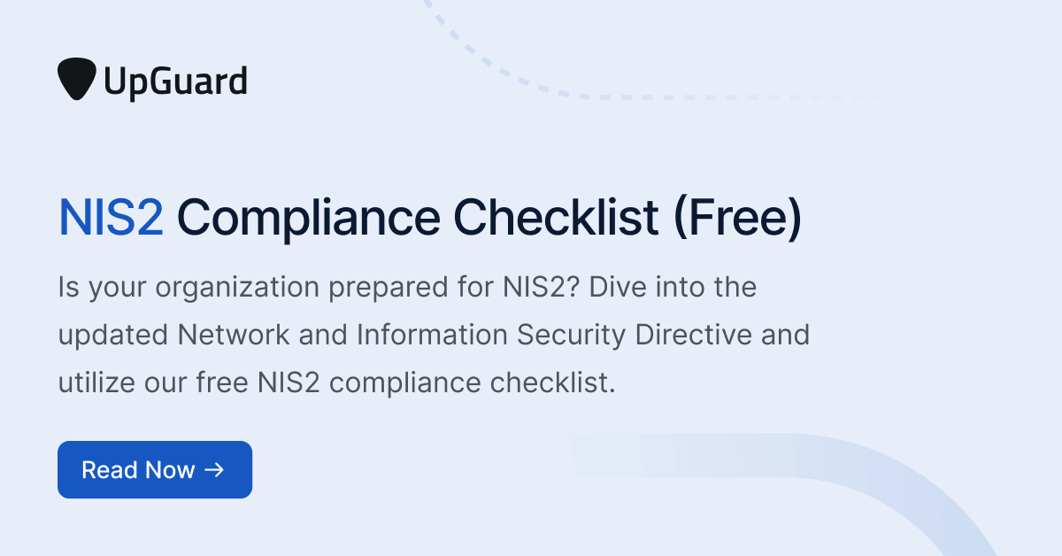 NIS2 Compliance Checklist (Free) | UpGuard